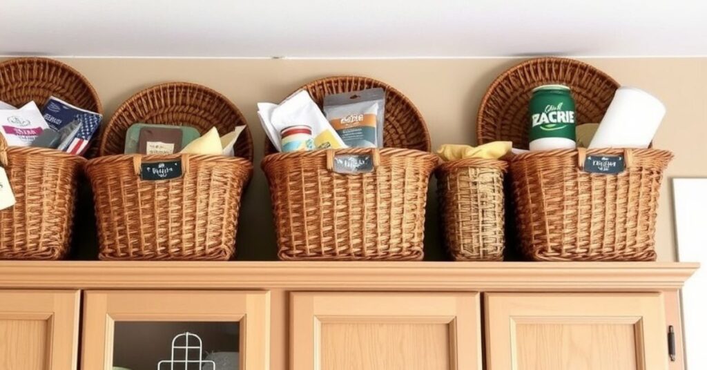 How to Use Space Above Kitchen Cabinets for Storage | Creative ...